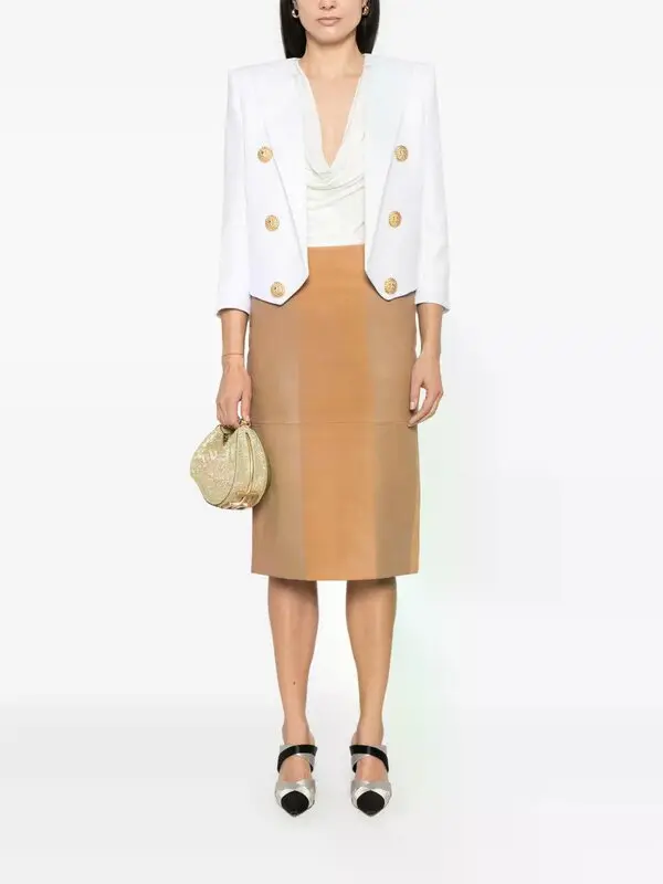 Balmain Textured Blazer - White