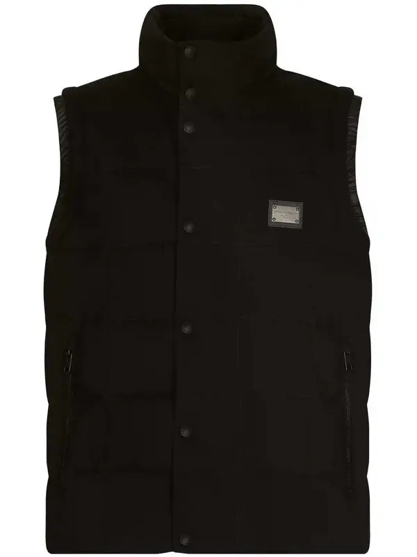 Dolce & Gabbana Logo Tag Padded Vest