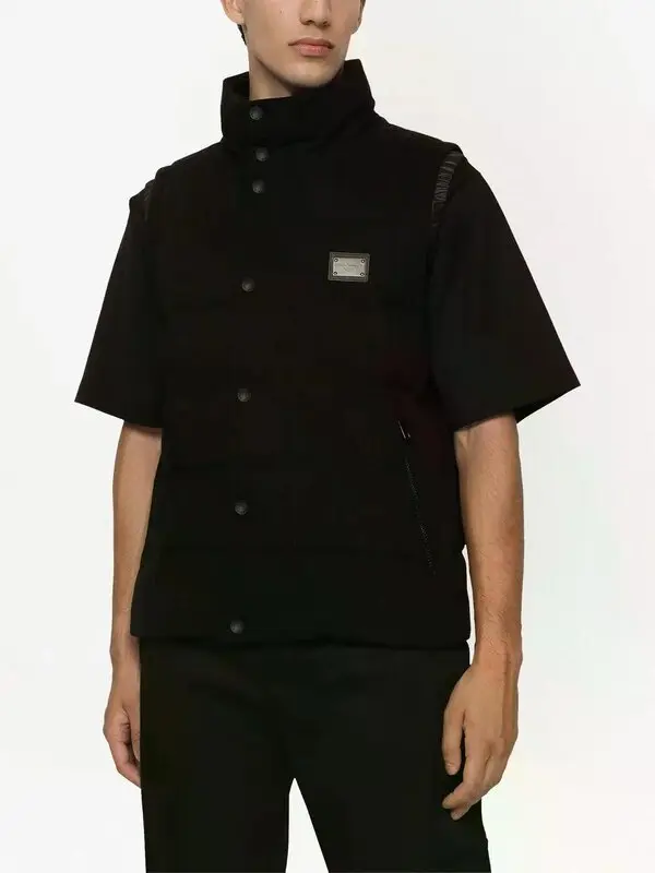 Dolce & Gabbana Logo Tag Padded Vest