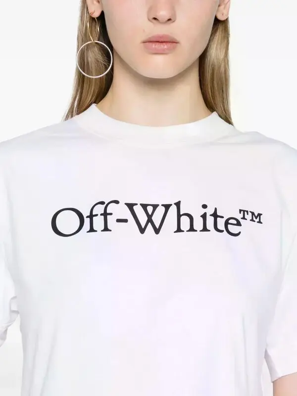Off-White Logo-print Cropped T-shirt