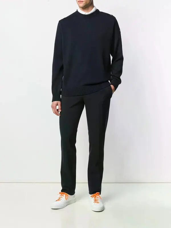 Paul & Shark Virgin Wool Round-neck Sweater