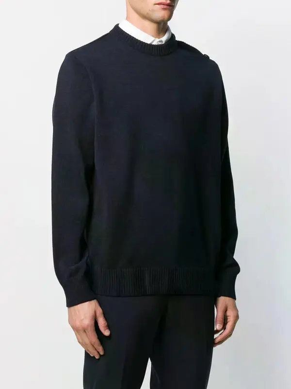 Paul & Shark Virgin Wool Round-neck Sweater