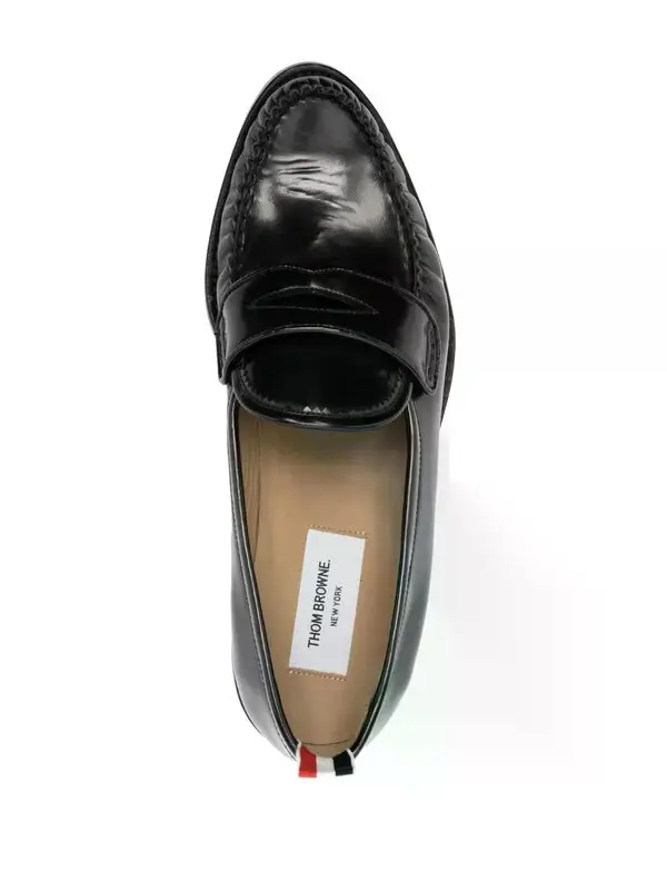 Thom Browne Penny-slot Leather Loafers