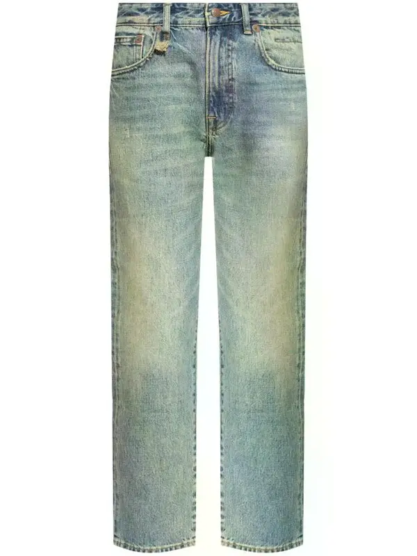 R13 Logo-appliqué Straight Leg Jeans