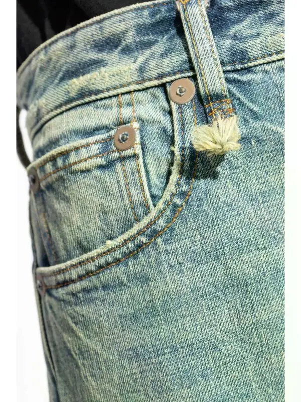 R13 Logo-appliqué Straight Leg Jeans