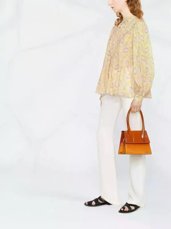 FORTE_FORTE Abstract-print Blouse