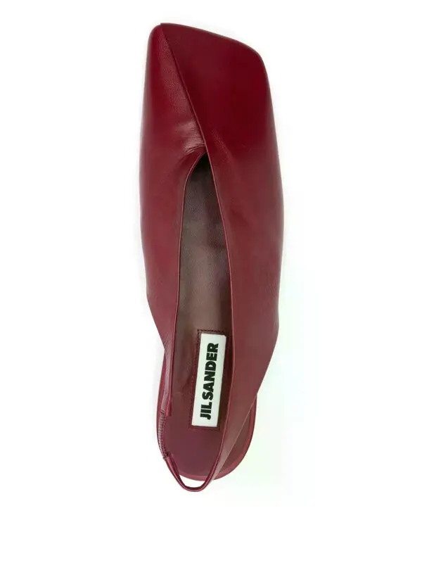 JIL SANDER Leather Ballet Flats