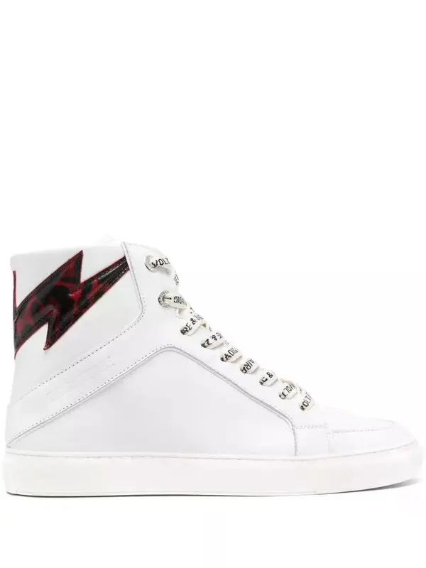 Zadig&Voltaire High Flash Leather Sneakers