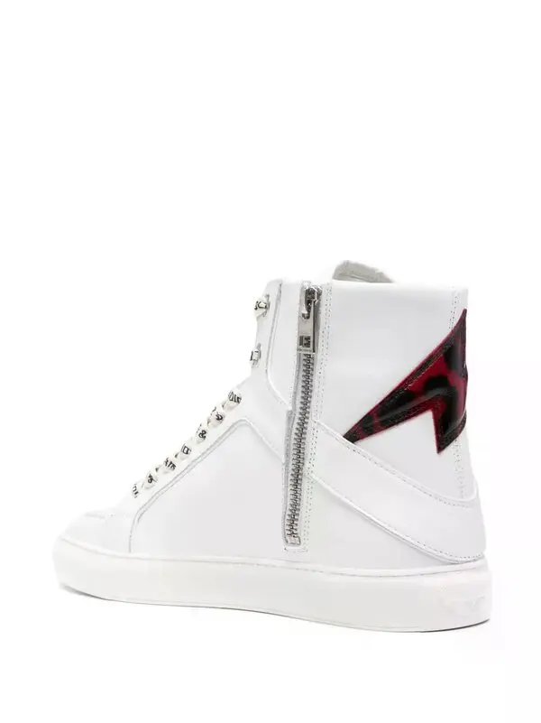 Zadig&Voltaire High Flash Leather Sneakers
