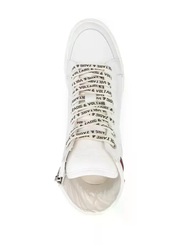 Zadig&Voltaire High Flash Leather Sneakers