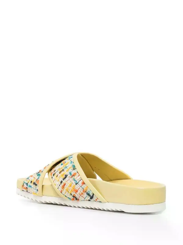 MADISON MAISON Crossover Strap Sandals - Yellow