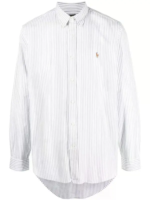 Polo Ralph Lauren Striped Button-down Shirt - Grey
