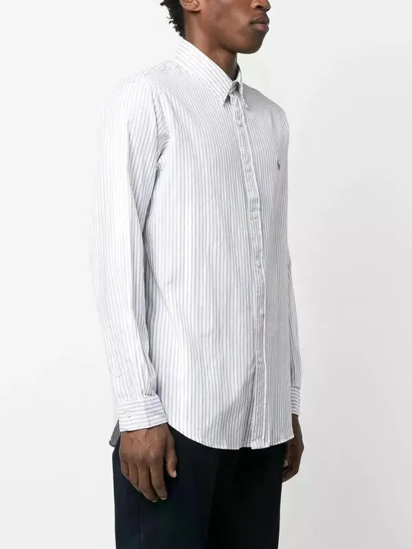 Polo Ralph Lauren Striped Button-down Shirt - Grey