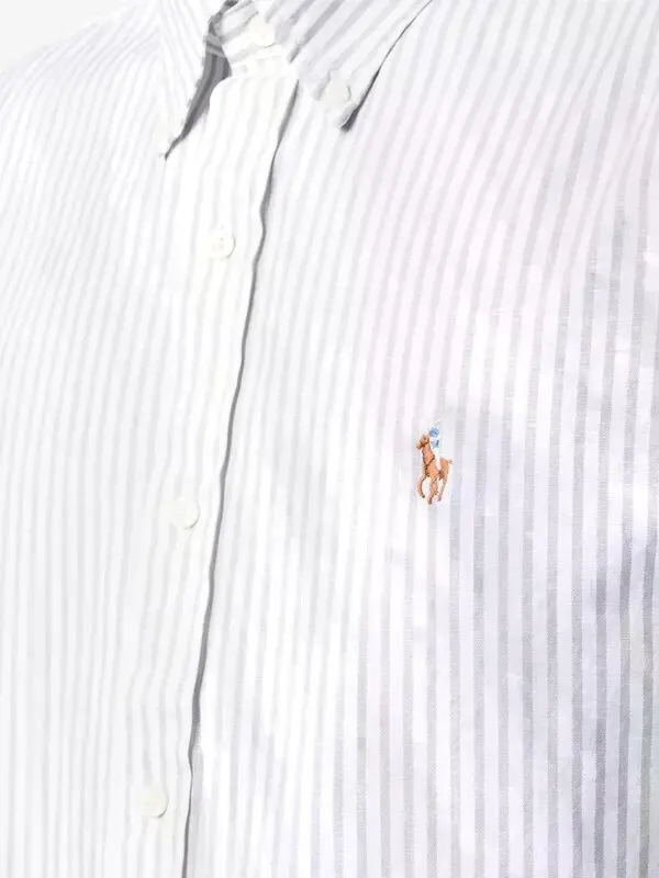 Polo Ralph Lauren Striped Button-down Shirt - Grey