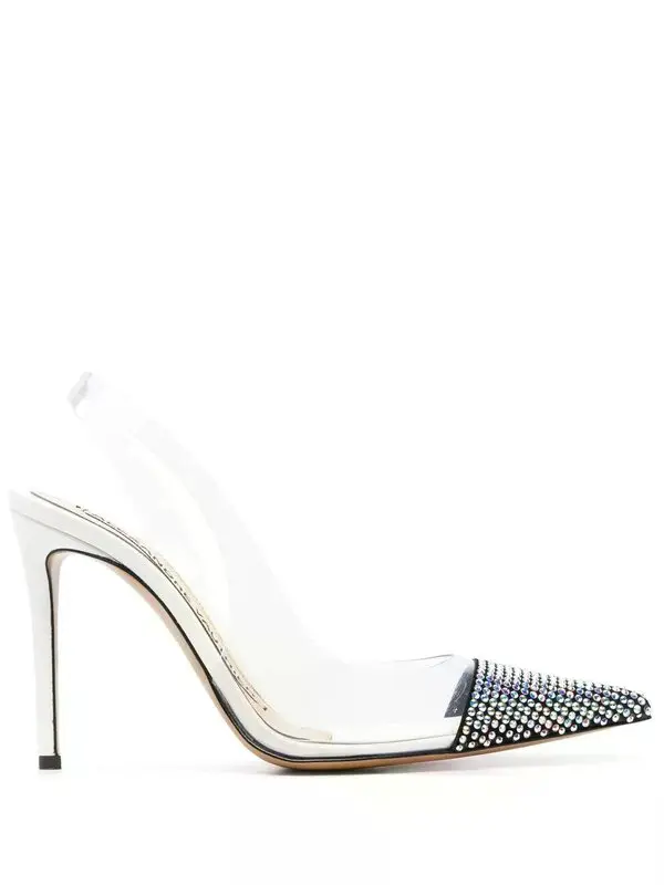 Alexandre Vauthier Amber Ghost 100mm Stiletto Pumps - White