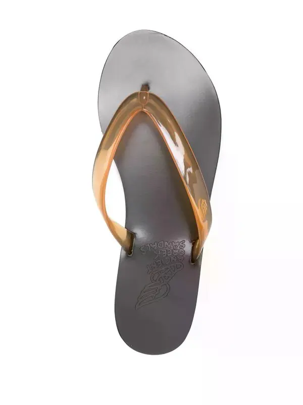 ANCIENT GREEK SANDALS Saionara Jelly Flip Flops - Brown