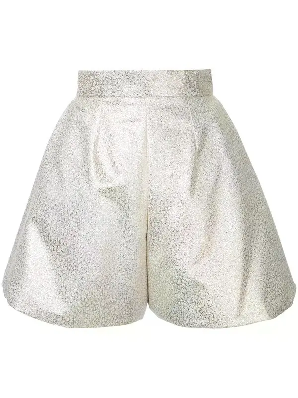 BAMBAH Glitter Pleated Culottes - Metallic