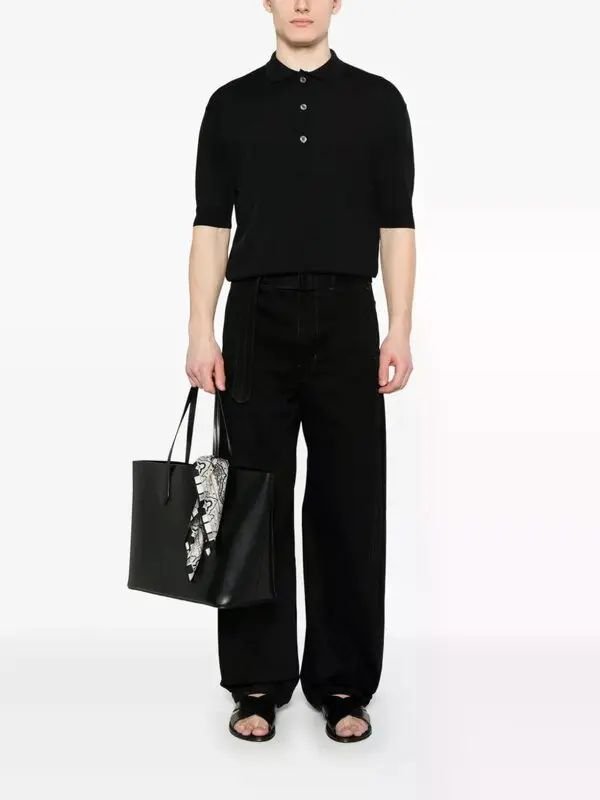 LARDINI Knitted Polo Shirt