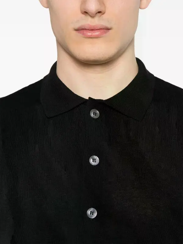 LARDINI Knitted Polo Shirt