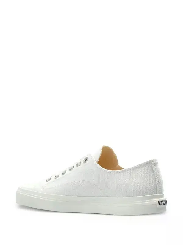 Moschino Logo-patch Sneakers - White