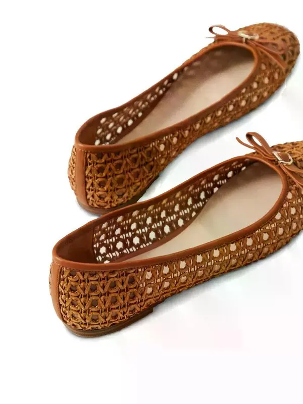 TWINSET Bow-detail Ballet Flats