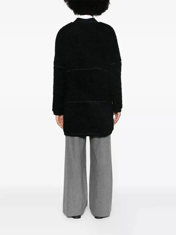 Giorgio Armani Long Bouclé Cardigan-coat