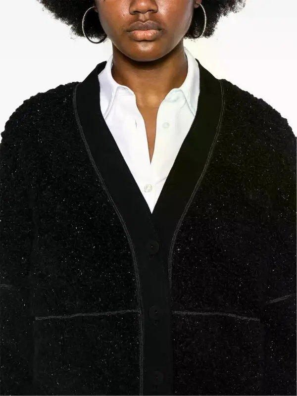 Giorgio Armani Long Bouclé Cardigan-coat