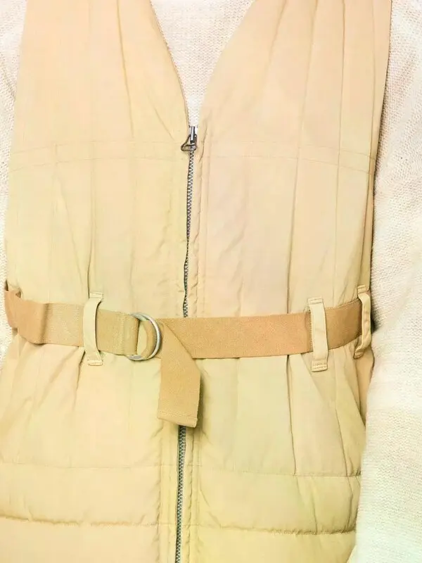 Visvim Padded Belted V-neck Gilet - Brown