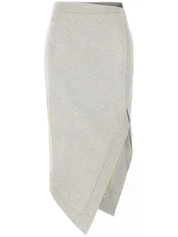 Attico Mélange-effect Midi Skirt