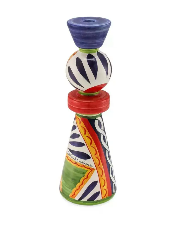 Dolce & Gabbana Graphic-print Candle Holder