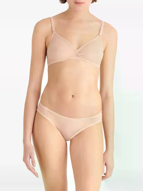 ERES Bel Sheer Tulle Triangle Bra - Neutrals