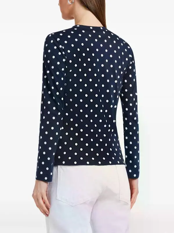 Play Comme Des Garcon Polka Dot Heart Logo T-shirt