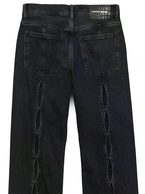 PURPLE BRAND Cut-out Flared Jeans