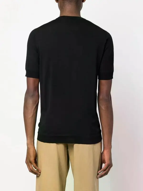 GOES BOTANICAL Merino Wool Crew-neck T-shirt - Black