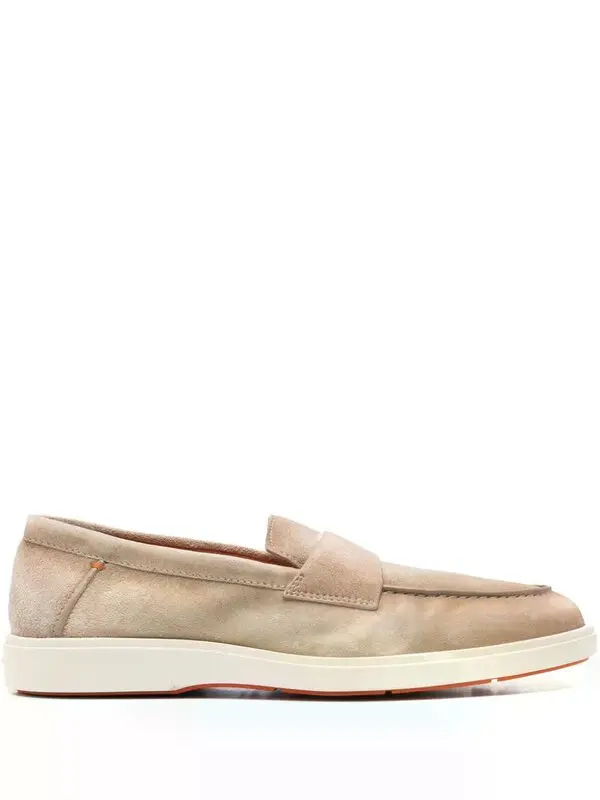 Santoni Suede Loafers