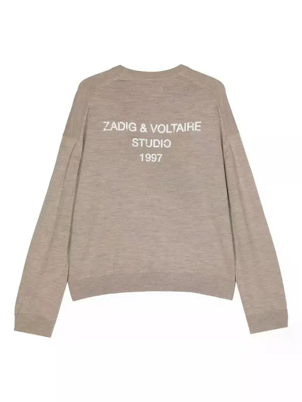 Zadig&Voltaire Logo-print Merino Wool Jumper