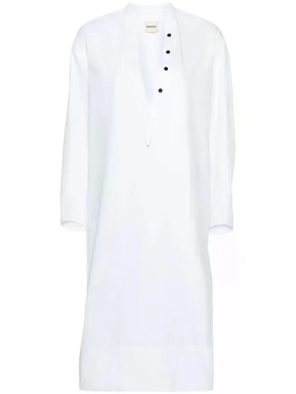 Khaite Brom Shift Midi Dress