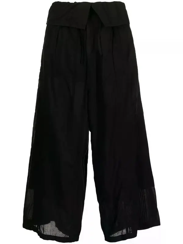 Y’s Cropped Paperbag-waist Culottes
