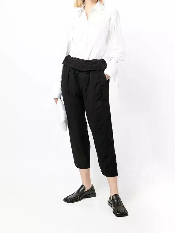 Y’s Cropped Paperbag-waist Culottes