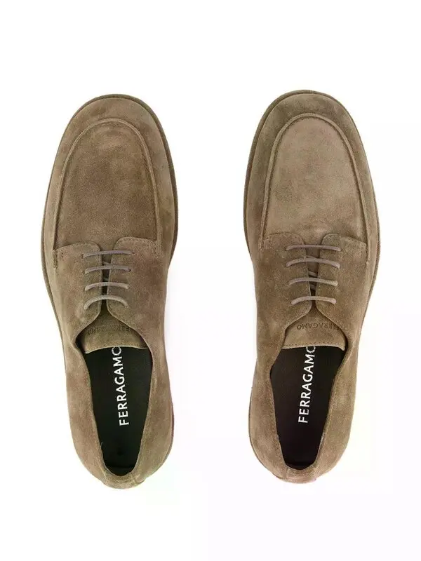 FERRAGAMO Suede Derby Shoes