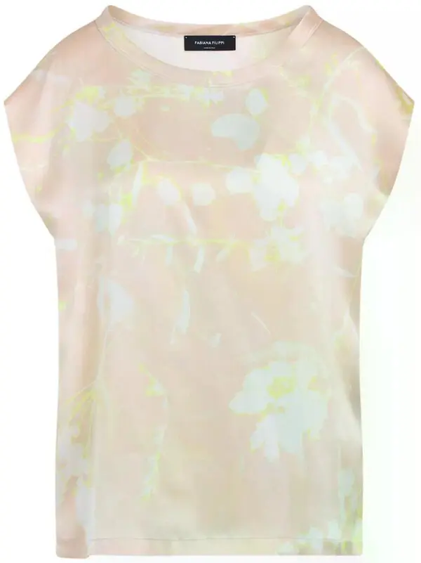 Fabiana Filippi Printed Silk Blouse - Pink