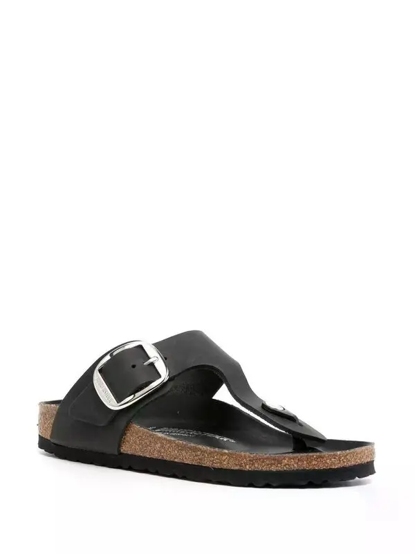 BIRKENSTOCK Gizeh Big Buckle Thong Sandals - Black