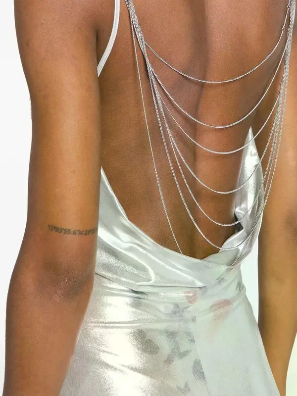 MARGHERITA MACCAPANI Ita Laminated Maxi Dress