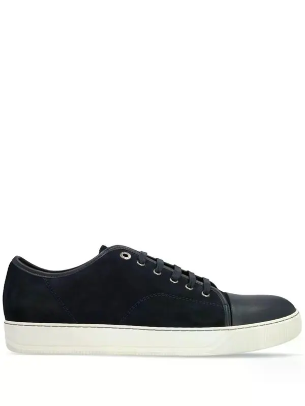 LANVIN Suede Lace-up Sneakers - Blue