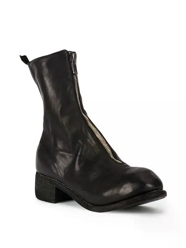 Guidi Front Zip Ankle Boots