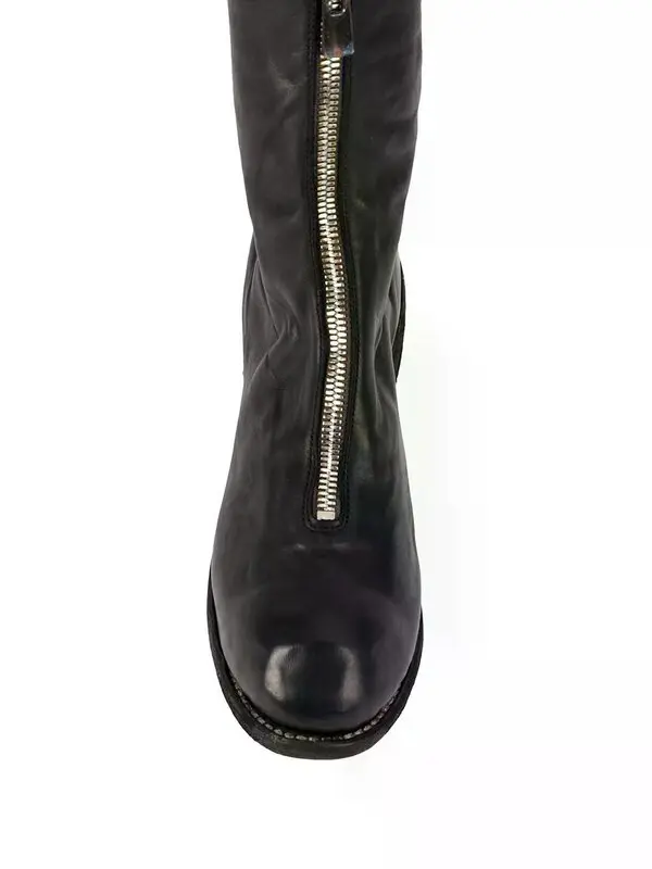 Guidi Front Zip Ankle Boots