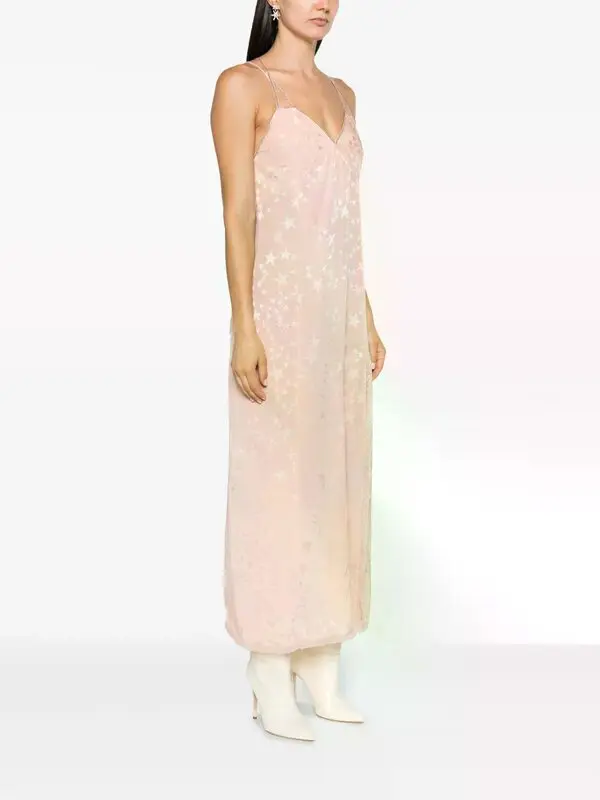 Zadig&Voltaire Rohal Star-jacquard Silk Dress