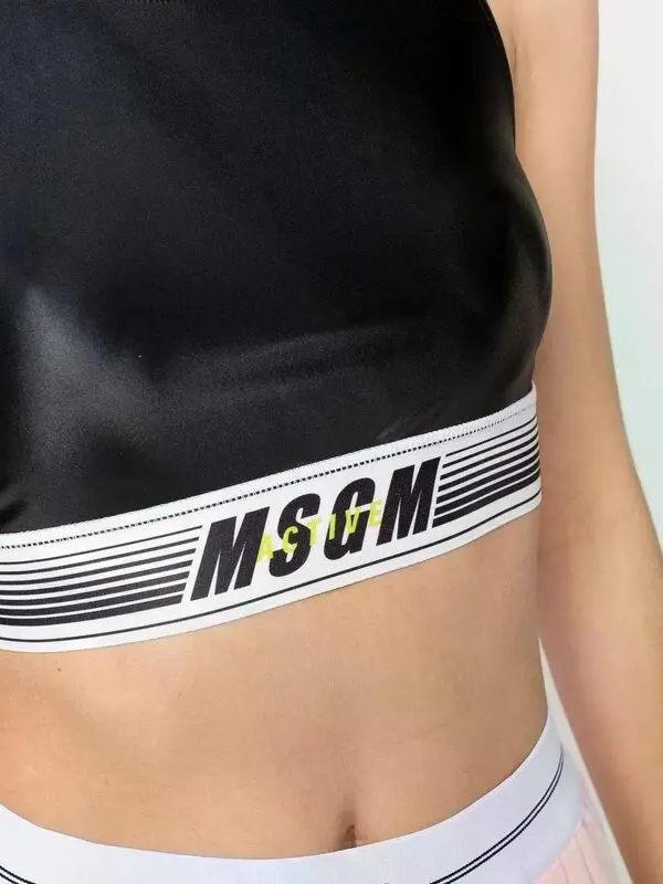 MSGM Logo Underband Sports Bra