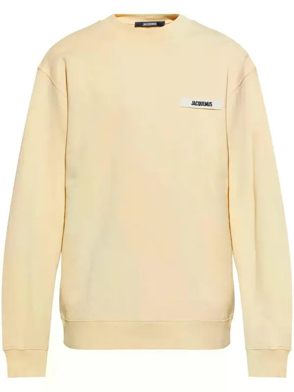 Jacquemus Logo-patch Sweatshirt - Neutrals
