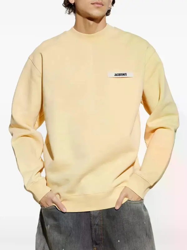 Jacquemus Logo-patch Sweatshirt - Neutrals